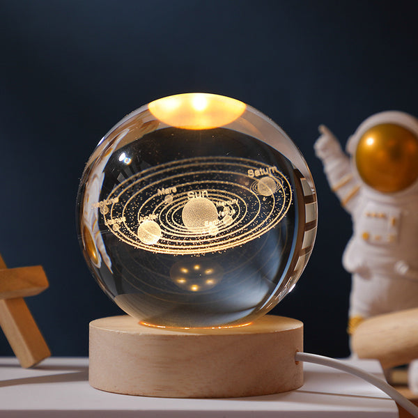 3D Solar System Model Set 8cm Planet Spheres with Round Base & Gift Bo ...